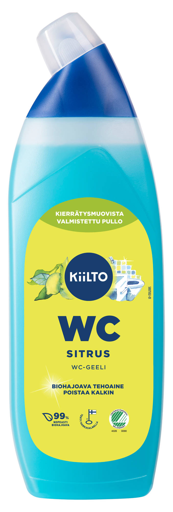 KIILTO WC - GEELI SITRUS 750ML - Tavaratalo Mainio verkkokauppa