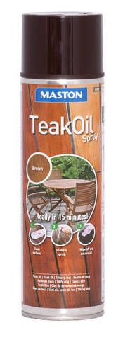 Spray Teak Oil 500ml musta - Tavaratalo Mainio verkkokauppa