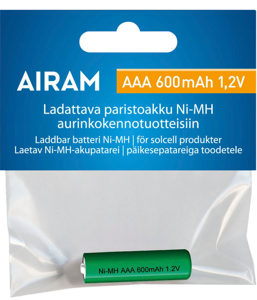 LADATTAVA PARISTO AAA 600 mAh - Tavaratalo Mainio verkkokauppa