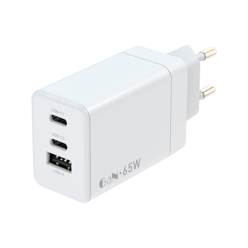 Mobia verkkovirtalaturi GaN, USB-C PD 65W + PD 20W + 1 x USB 18W, Max. 65W - Tavaratalo Mainio ...